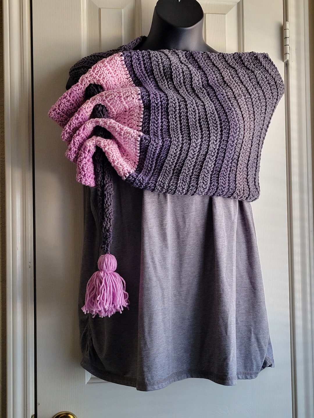 Cari Keyhole Crochet Scarf, Great to Wear in Spring, Fall or With a ...