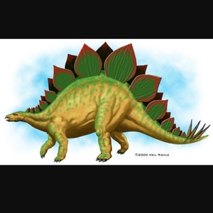 Stegosaurus, Crochet Dinosaur, Puff Handmade Using African Flower Motif ...