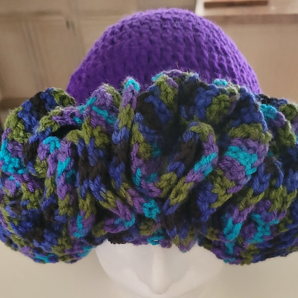 Crochet Ruffle Hat Pattern - Etsy
