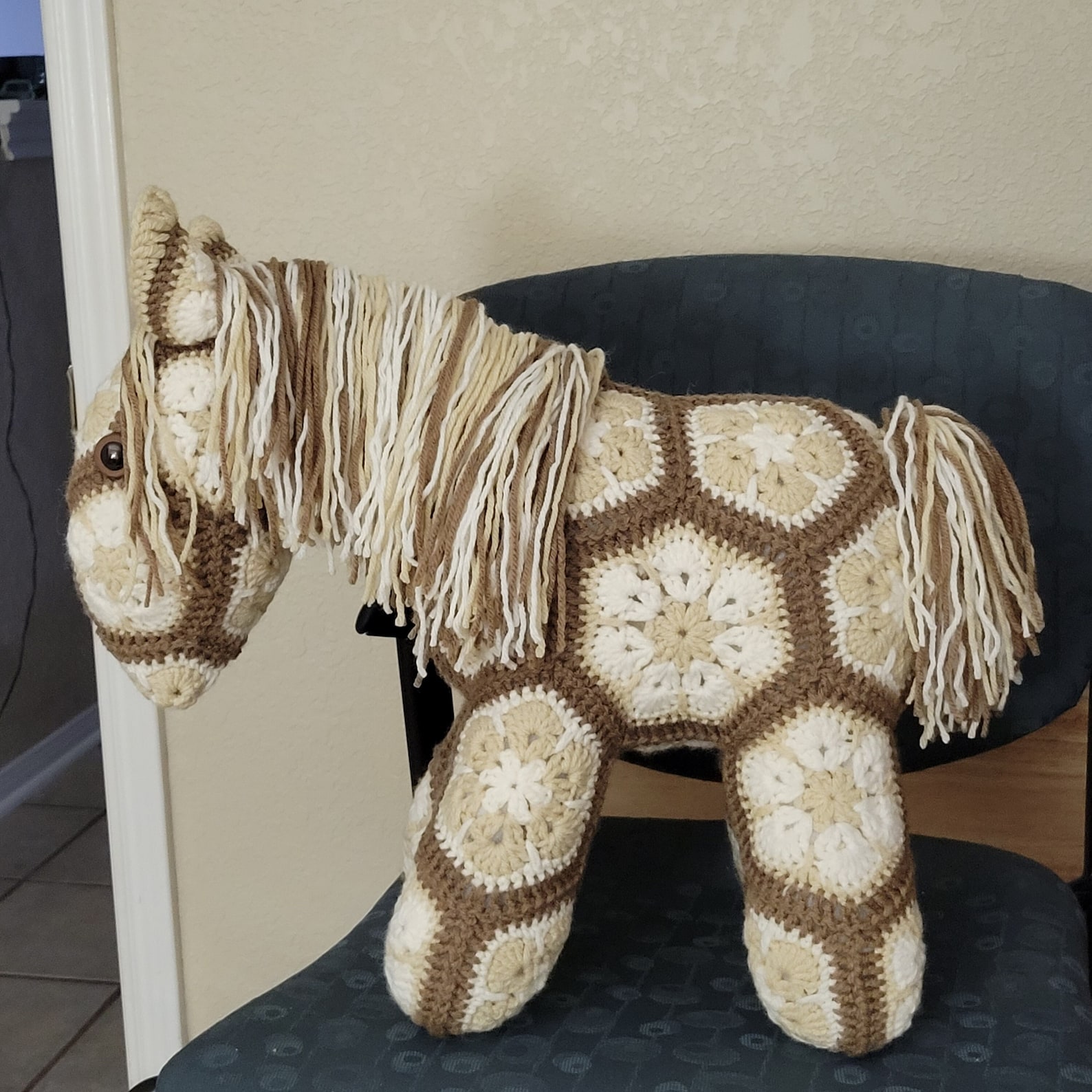 Horse or Pony Crochet Stuffed Animal. Fatty Lumpkin is a Unique Gift ...