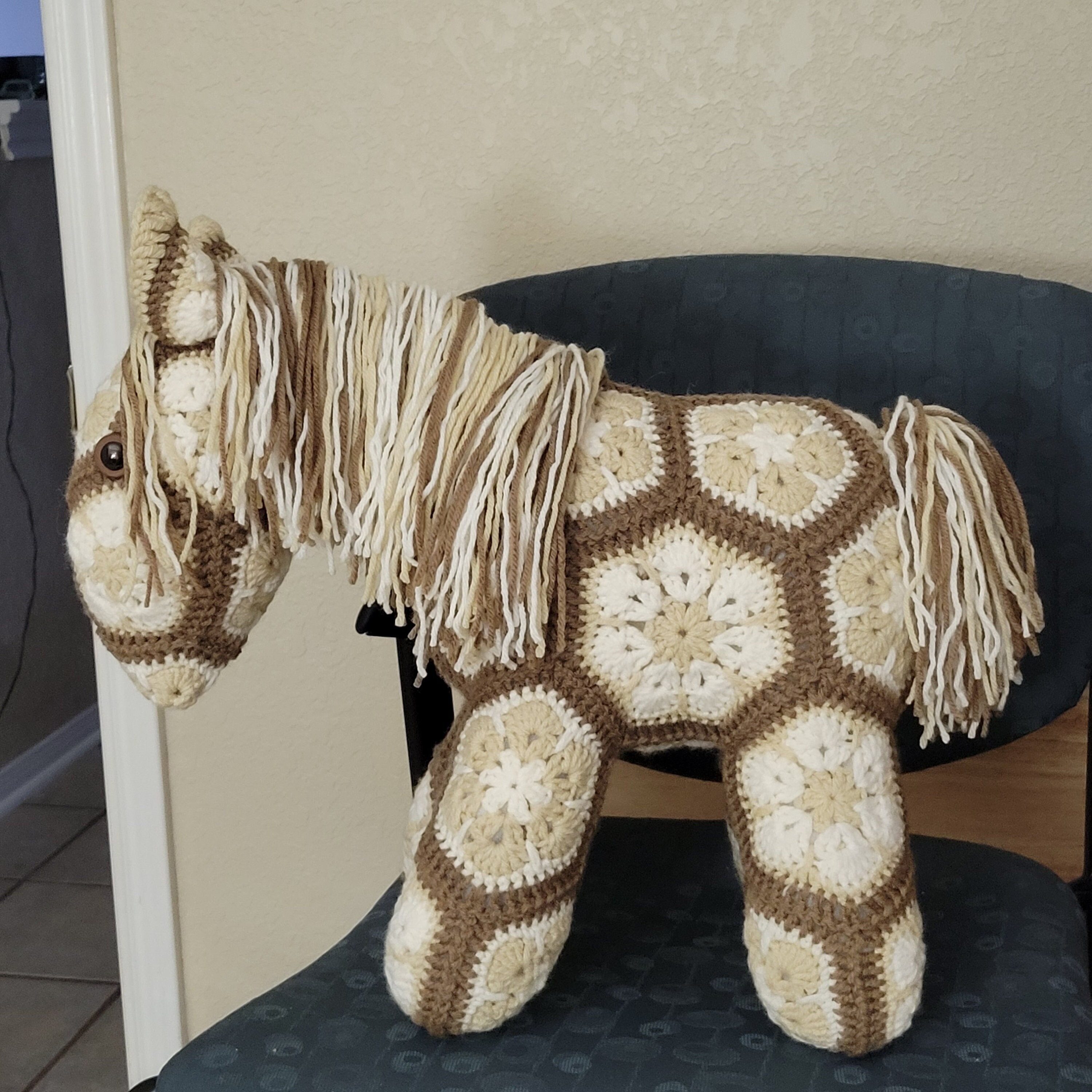 Horse or Pony Crochet Stuffed Animal. Fatty Lumpkin is a Unique Gift ...