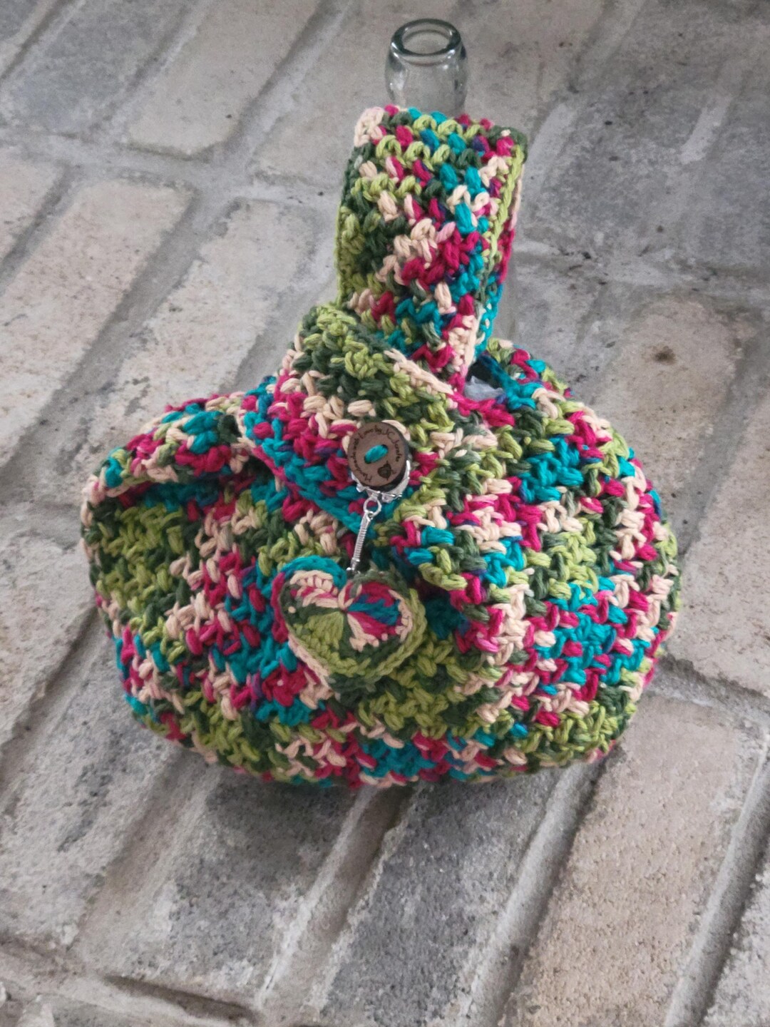 Japanese Knot Bag, Crochet, Handmade to Order, Little Purse, Small Bag ...