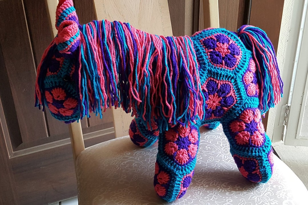 Horse or Pony Crochet Stuffed Animal. Fatty Lumpkin is a Unique Gift ...