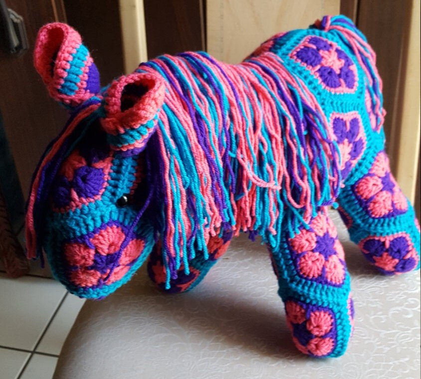 Horse or Pony Crochet Stuffed Animal. Fatty Lumpkin is a Unique Gift ...