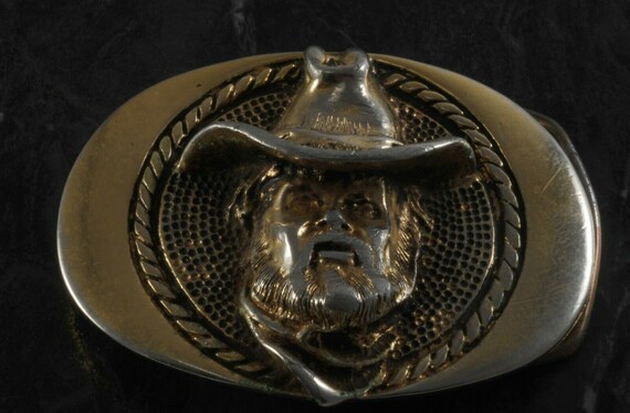 Vintage 1980 STUART KUSHER Legends COWBOY Belt Buckle… - Gem