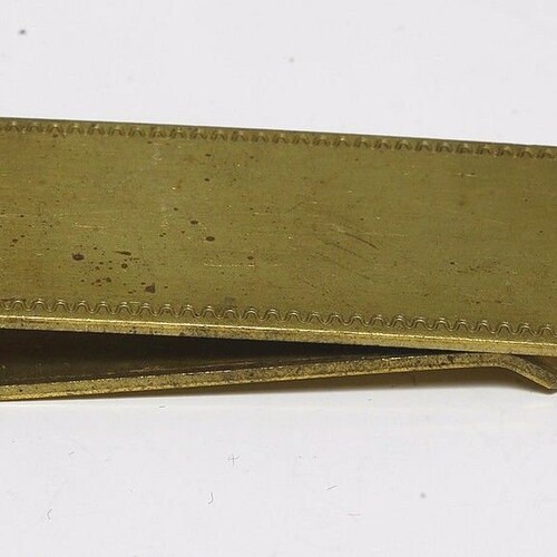 Vintage Collectible Antique Solid Brass Money Clip Etched - Etsy