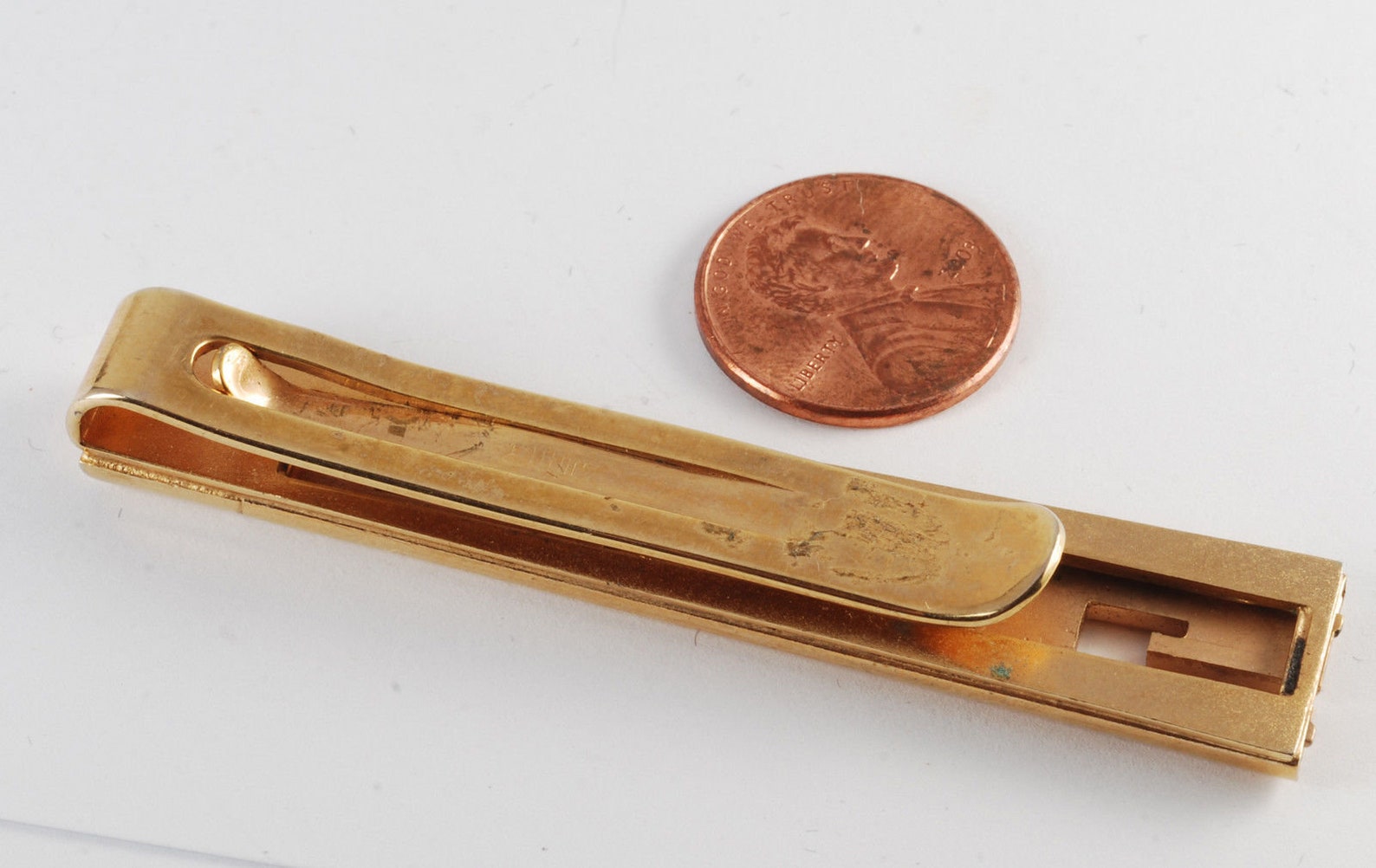 Vintage Swank Gold Plated Monogram peg Tie Clip - Etsy
