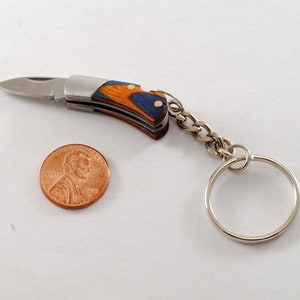 Real Mini Knife Key Chain FOB Working Parts Keychain New Old Stock - Etsy