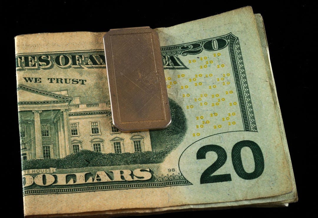 Vintage Money Clip Pierre Cardin Gold Plated Brass Textured Finish ...
