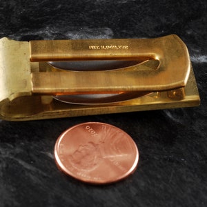 Vintage Collectible Antique Money Clip Solid Brass & Plastic Gem 1930's ...