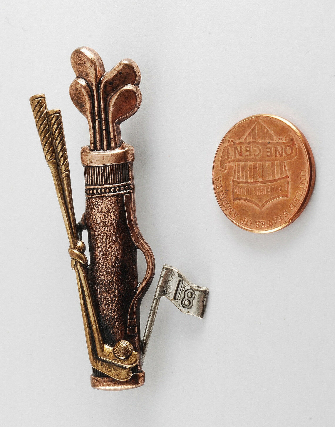 Pin Art Golf Clubs and Bag 18th Hole Made in USA Pin by - Etsy