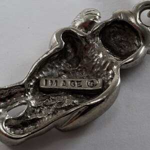 Vintage Bear With Flowers Key Chain Silver Tone Metal Key Fob Keychain ...