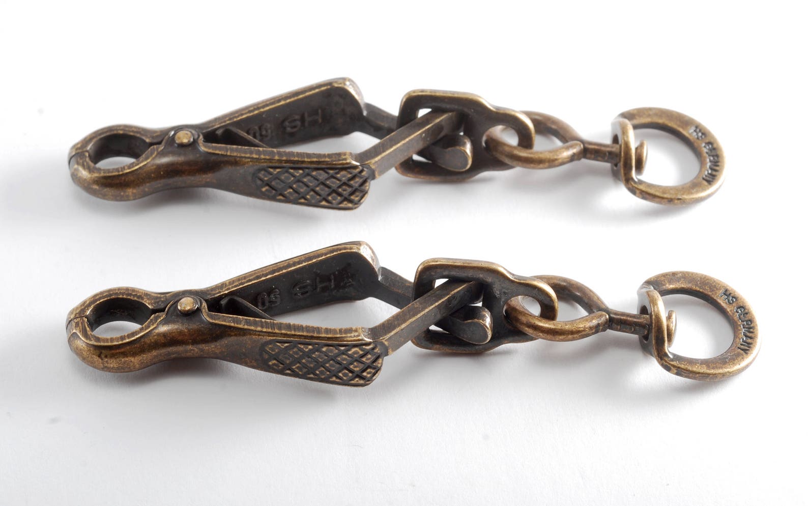 Pair of Very Old Vintage Bronze Plated Steel Key FOB Clasp for - Etsy