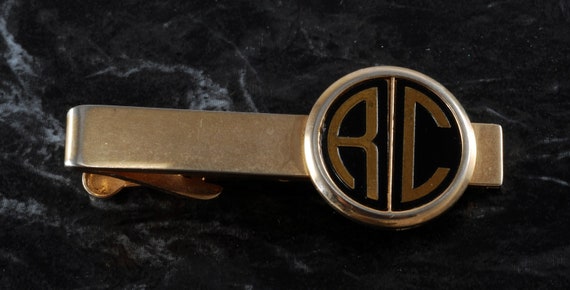 Vintage Swank Iniciales RC Tie Clip Oro Chapado | Etsy