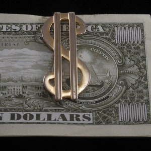 Very Old Antique ANSON Faded Gold Plated Dollar Sign Money Clip Used - Etsy
