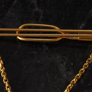 Vintage Swank Tie Clip W Chain & Duck Pin and Bowling Ball Gold Plated ...