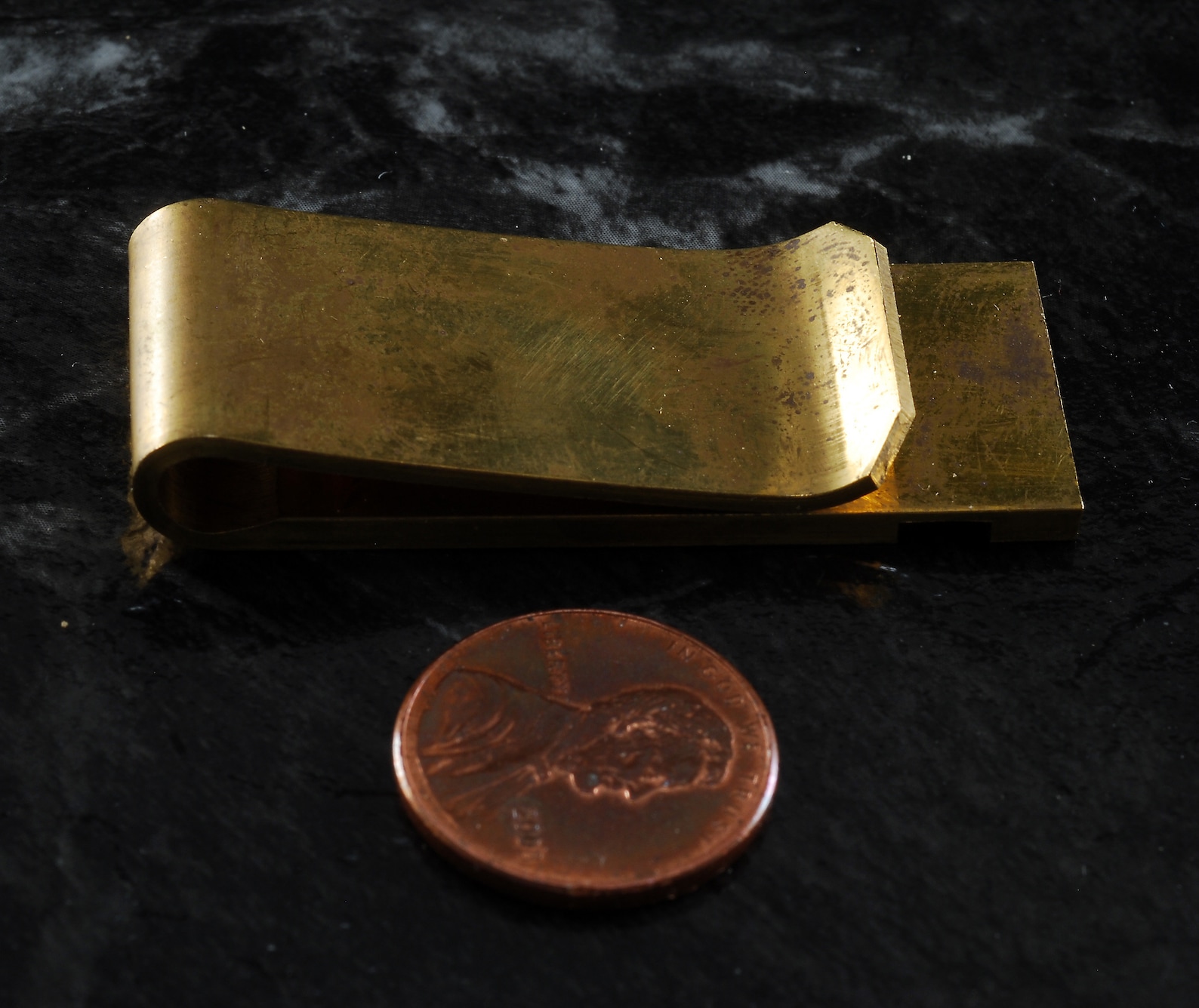 Vintage Money Clip Plain Heavy Weight Slotted Brass Metal NOS 1950's - Etsy