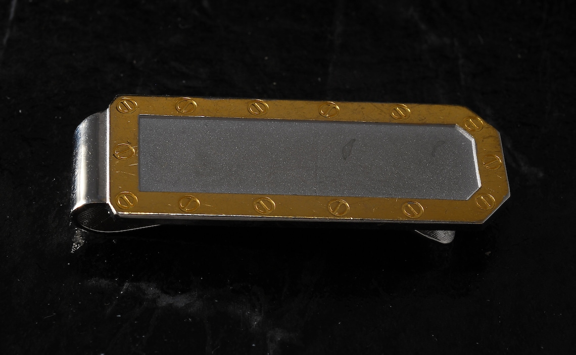Vintage Money Clip Design Silver & Gold Plated Industrial - Etsy