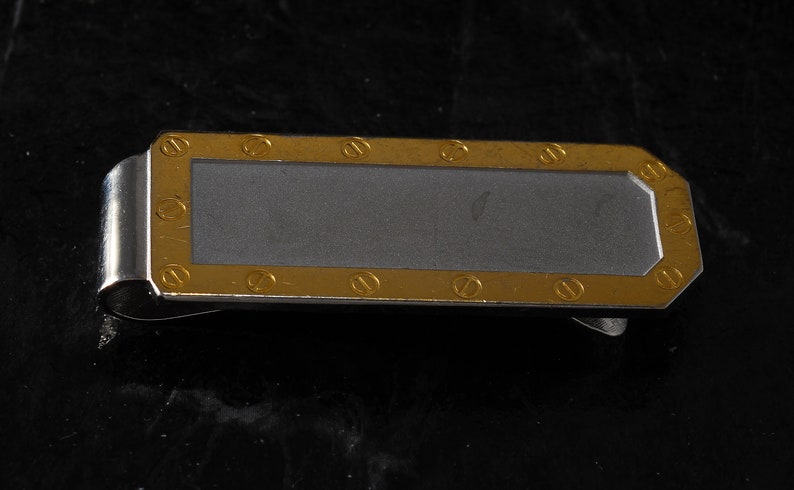Vintage Money Clip Design Silver & Gold Plated Industrial - Etsy