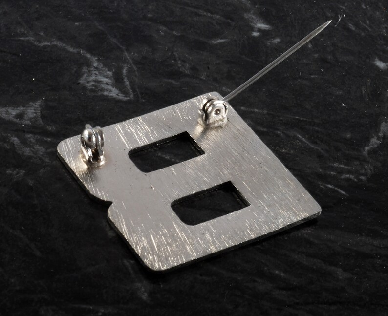 Vintage Letter B Stainless Steel Pin 1970's Industrial - Etsy