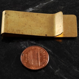 Vintage Collectible Antique Solid Brass Money Clip Etched Design NOS - Etsy