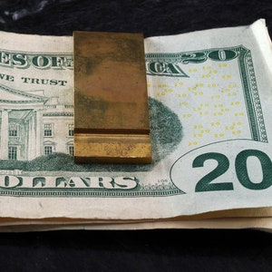 Vintage Money Clip Plain Heavy Weight Slotted Brass Metal NOS 1950's - Etsy