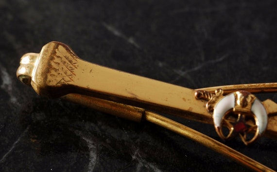 Vintage Shriner Masonic Sword Red Star Symbol On A Ho… - Gem