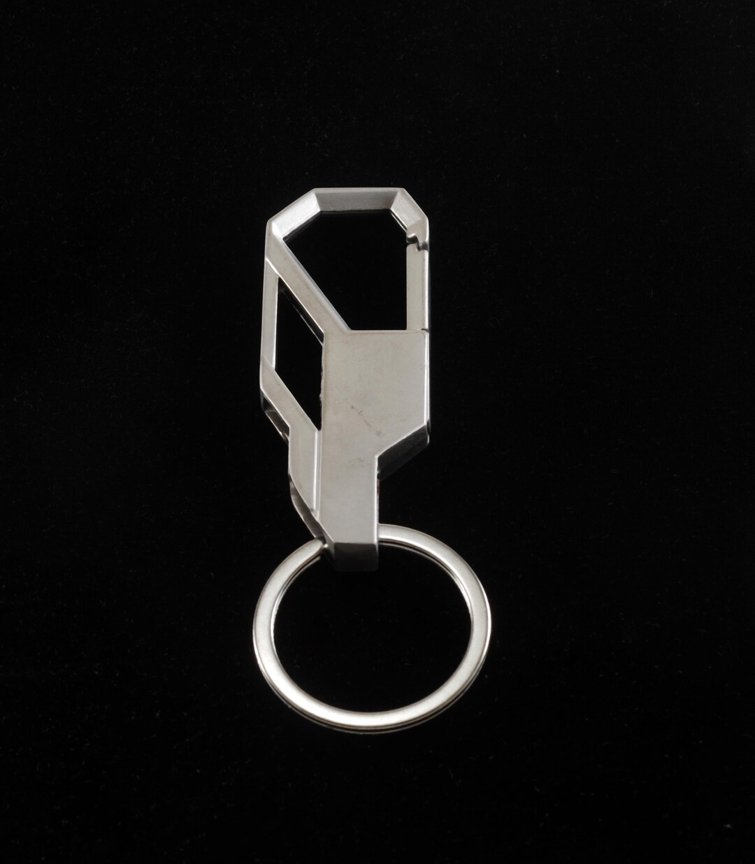 Keyring Silver Tone Latch Hinged Key Ring New Old Stock - Etsy