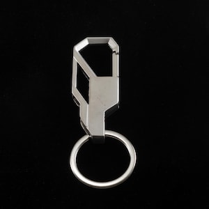 Keyring Silver Tone Latch Hinged Key Ring New Old Stock - Etsy