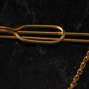 Vintage Swank Tie Clip W Chain & Duck Pin and Bowling Ball Gold Plated ...