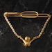 Vintage Swank Tie Clip W Chain & Duck Pin and Bowling Ball Gold Plated ...