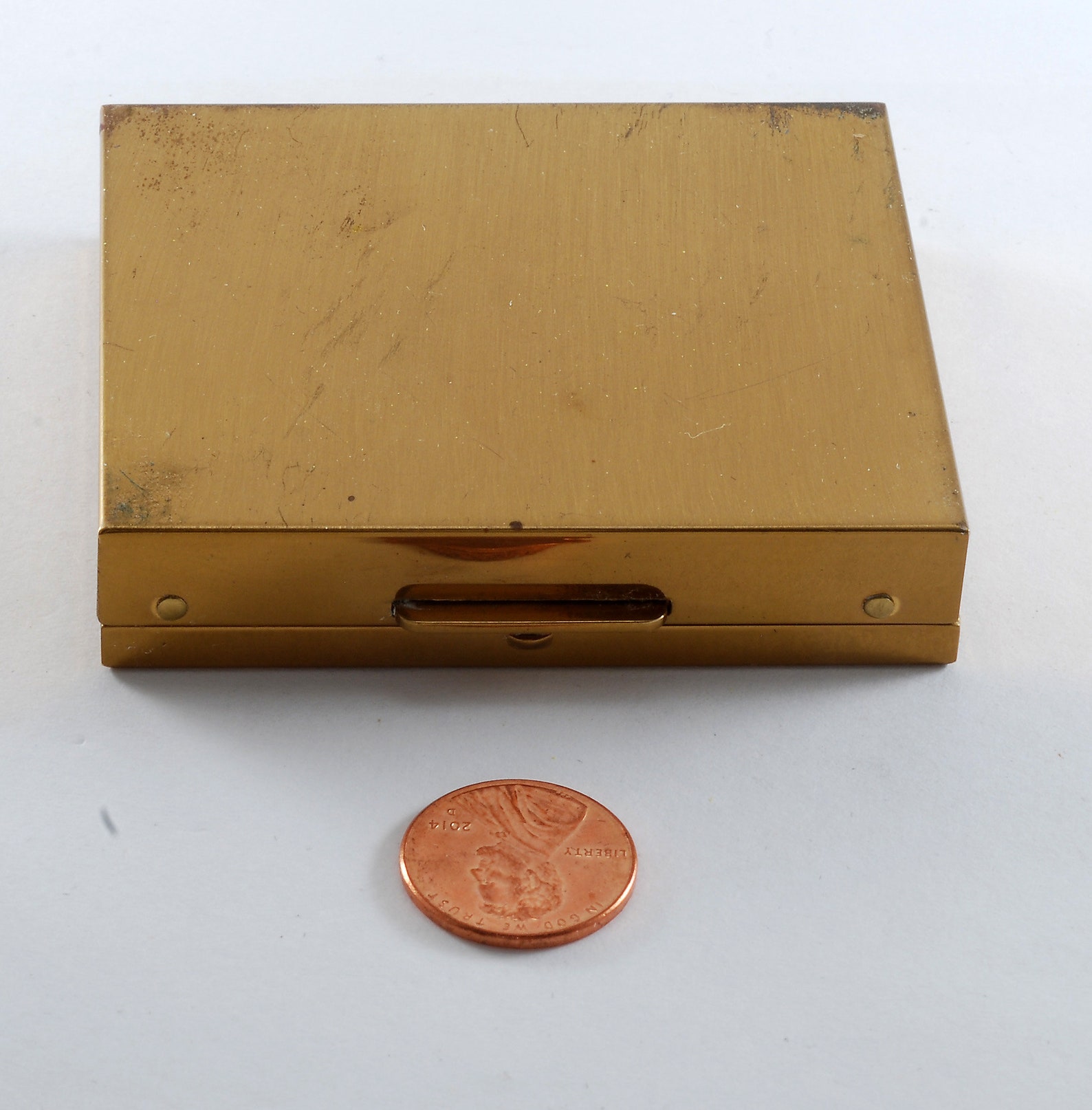 Vintage Brass Petty Cash Money Clip/ Lucky Box Petty Cash by Menda ...