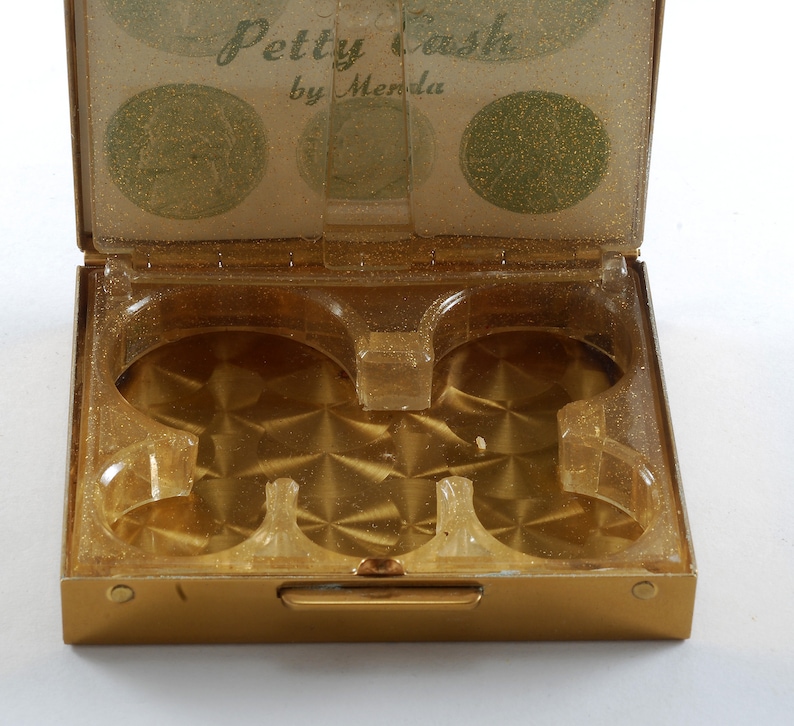 Vintage Brass Petty Cash Money Clip/ Lucky Box Petty Cash by Menda ...
