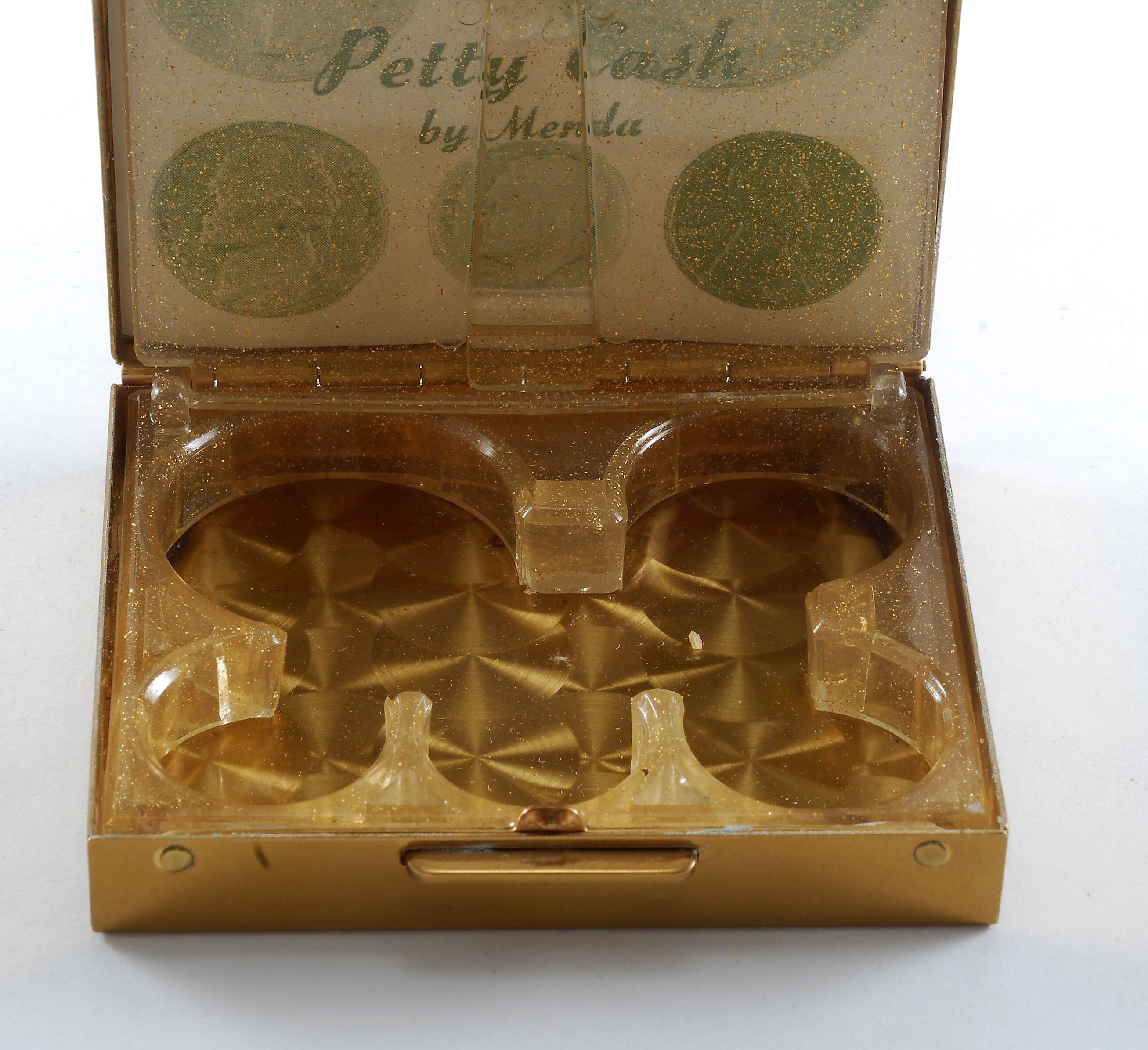 Vintage Brass Petty Cash Money Clip/ Lucky Box Petty Cash by Menda ...