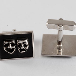 SWANK Vintage Comedy Tragedy Masks Cufflinks Men's or Ladies Cuff Link ...