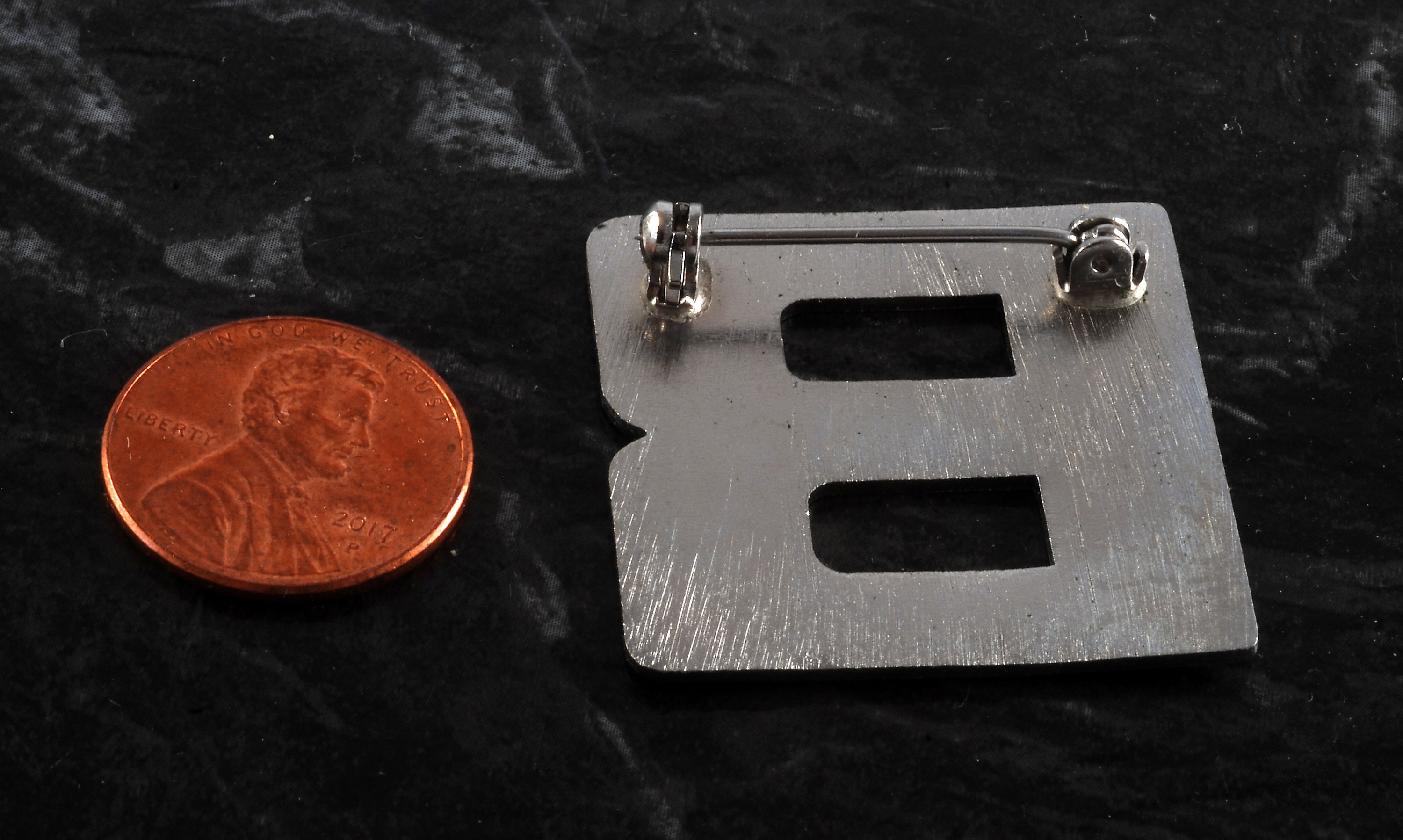 Vintage Letter B Stainless Steel Pin 1970's Industrial Style NOS - Etsy
