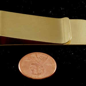 Vintage Money Clip Thin Solid Brass Plain Money Clip New Old Stock 1990 ...