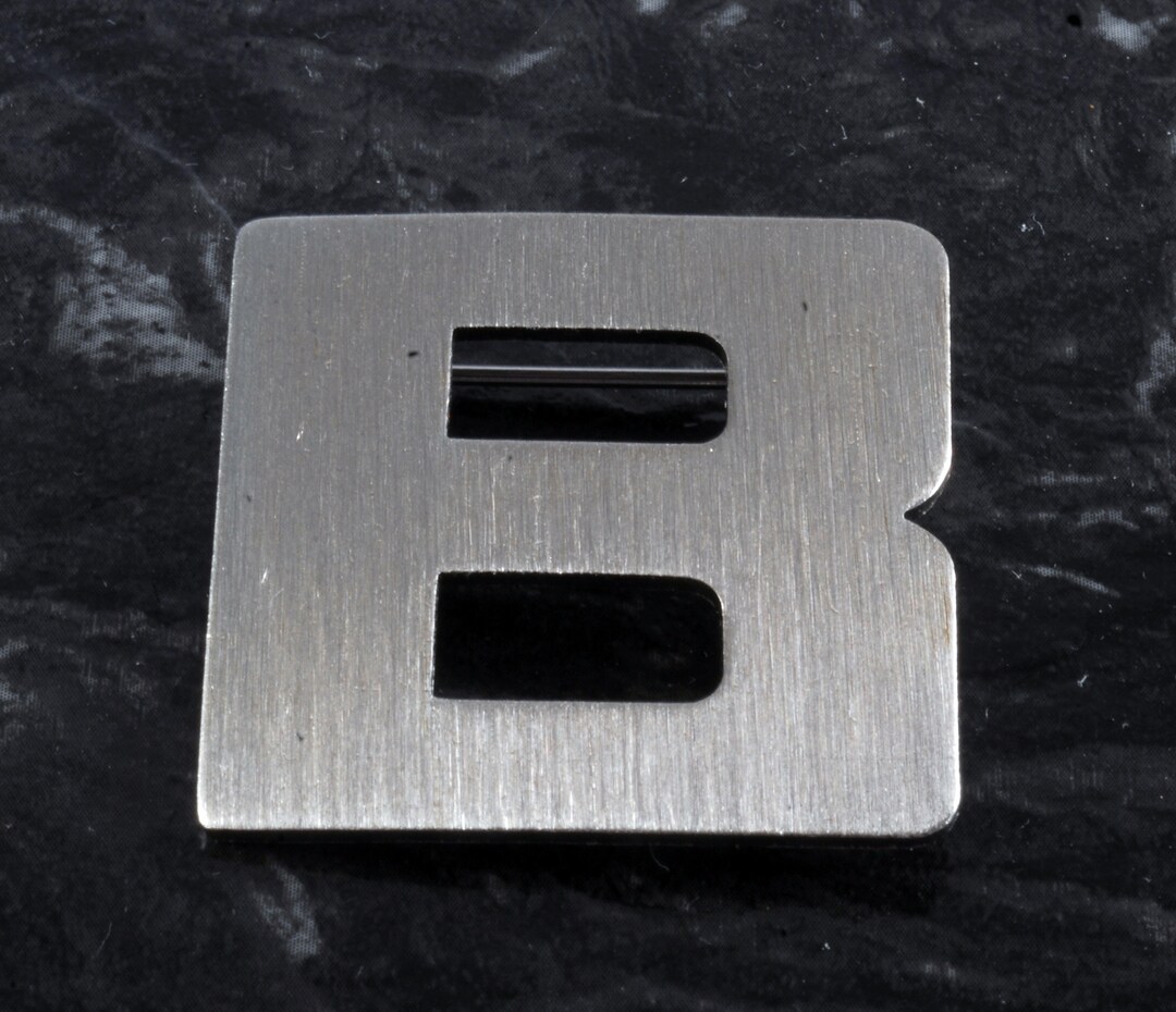 Vintage Letter B Stainless Steel Pin 1970's Industrial Style NOS - Etsy