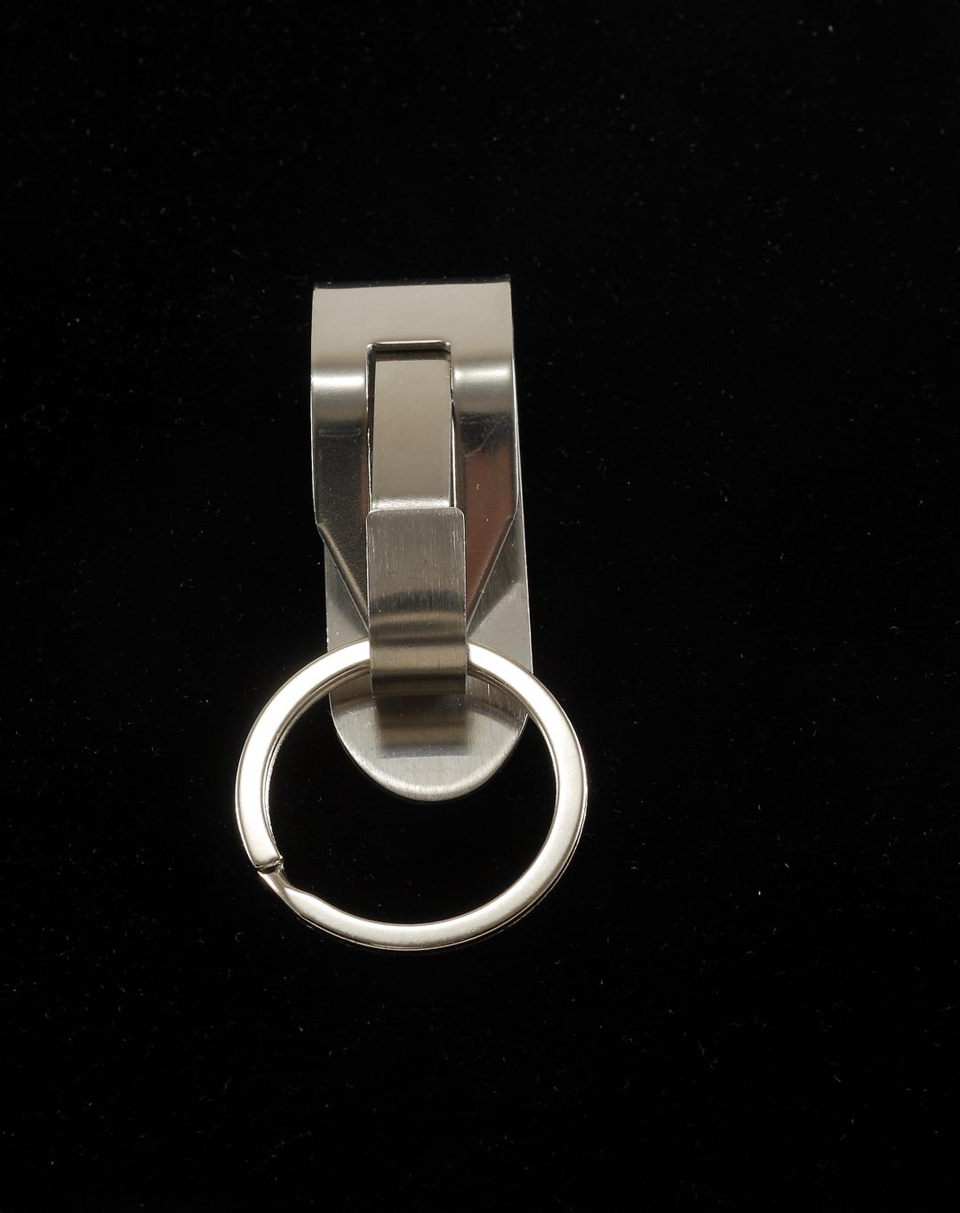 New Keyring Metal Belt Latching Key Ring Spring Clip Key Chain Fob NOS ...