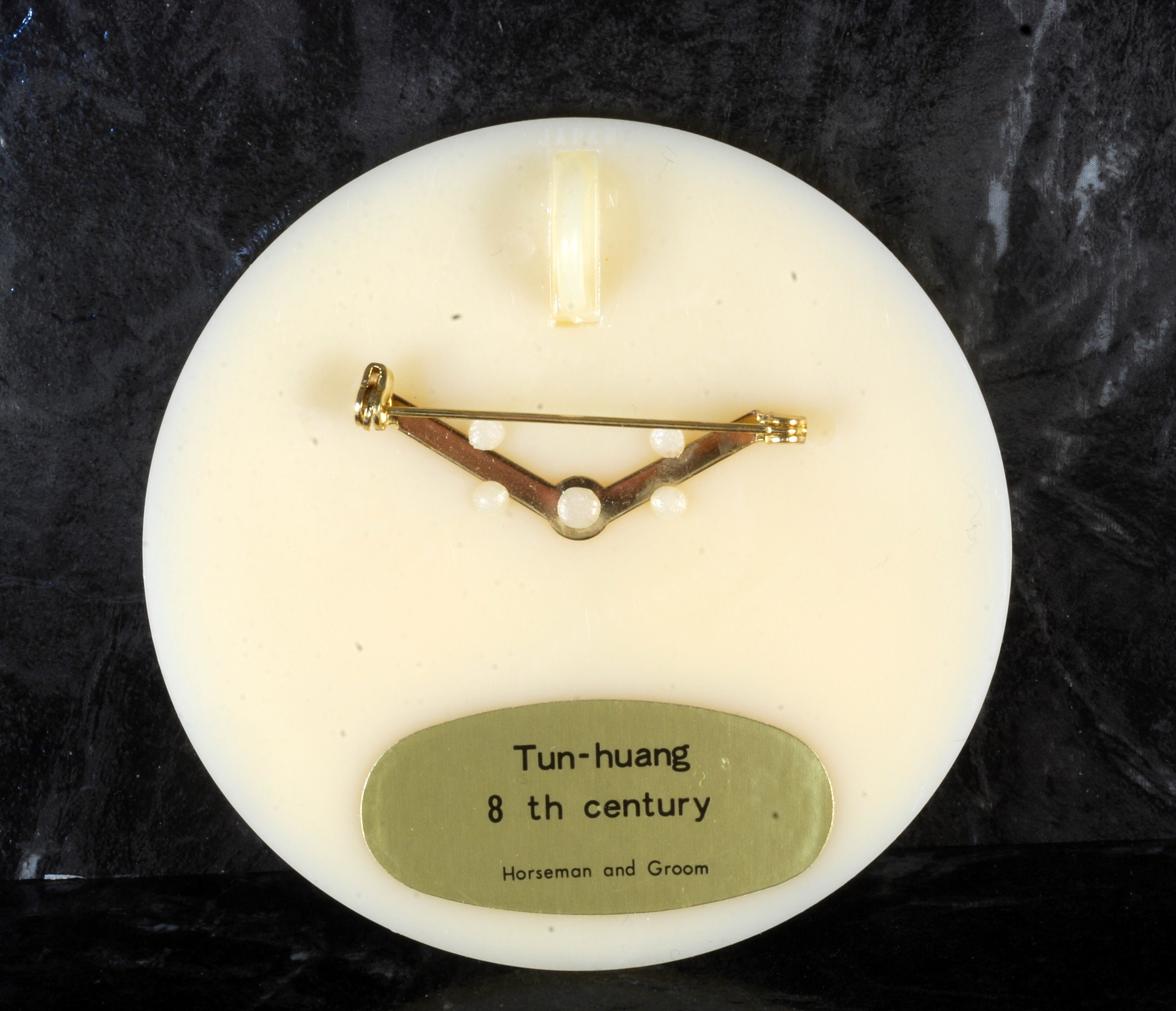 Vintage Japanese Asian Art Pin Horseman and Groom 8th Century | Etsy