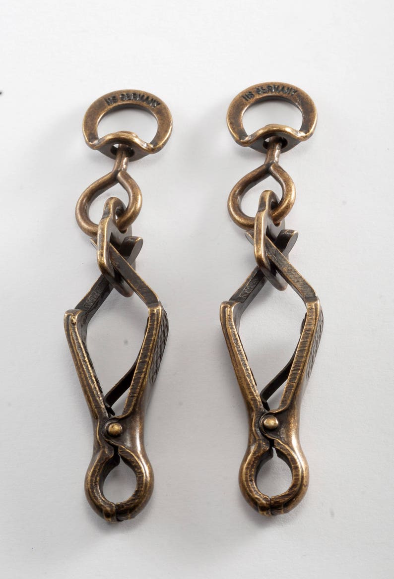 Pair of Very Old Vintage Bronze Plated Steel Key FOB Clasp for - Etsy