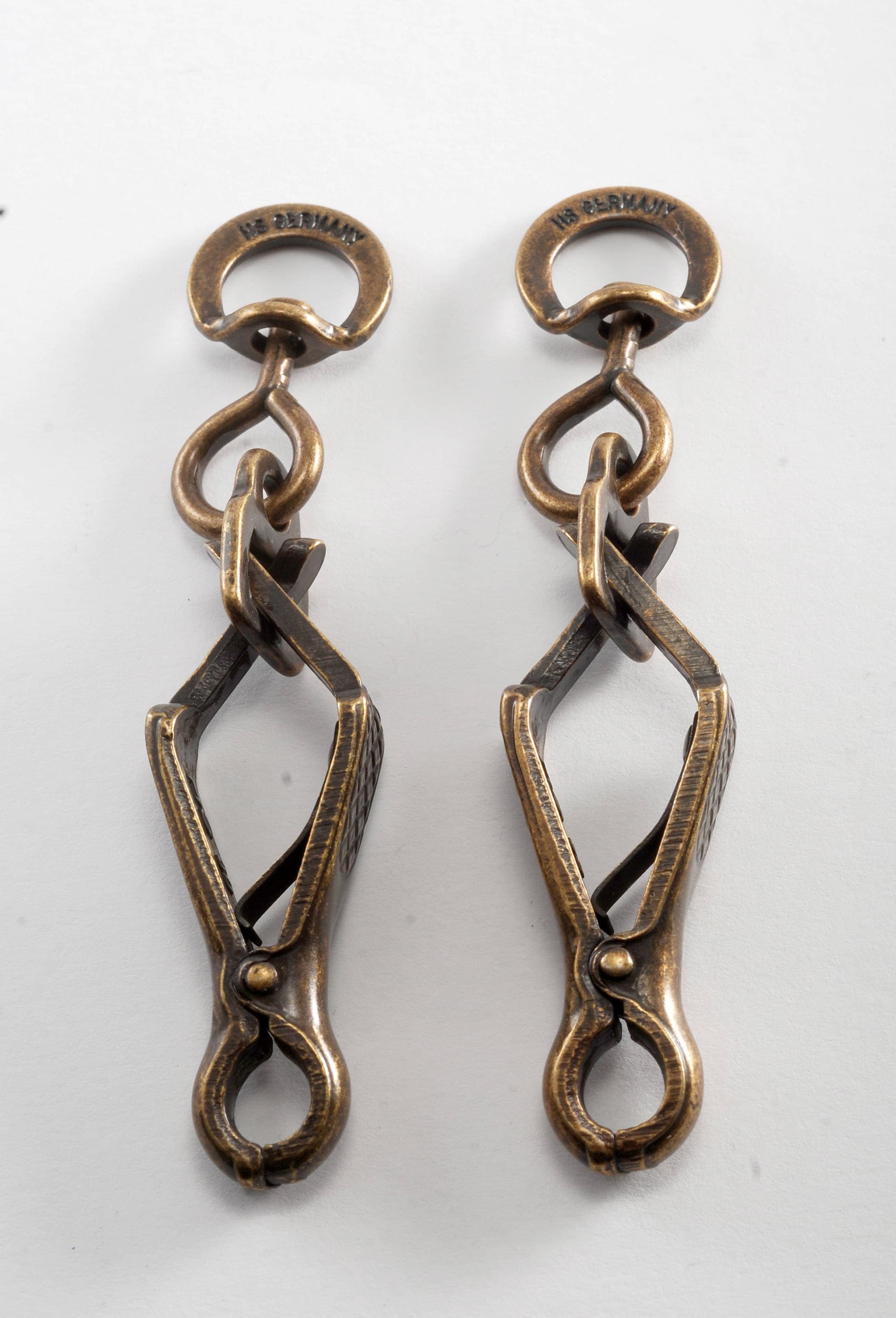 Pair of Very Old Vintage Bronze Plated Steel Key FOB Clasp for - Etsy