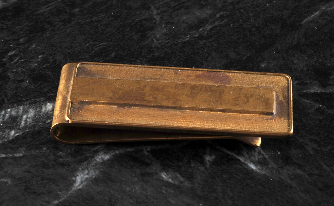 Vintage Money Clip Raw Brass DIY Moneyclip New Old Stock - Etsy