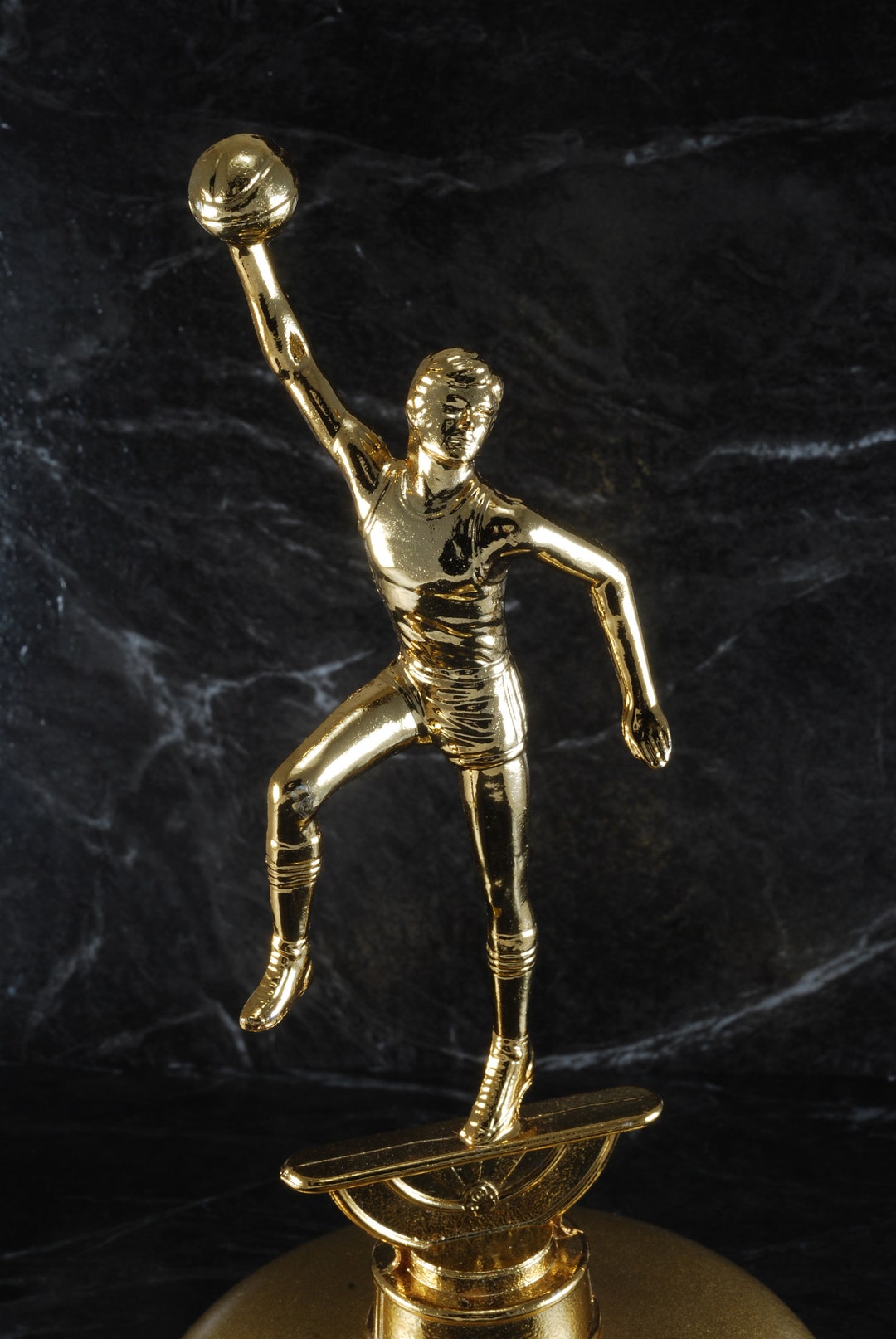 Vintage Basketball Trophy Vintage Award - Gold Plated 1950's - Etsy