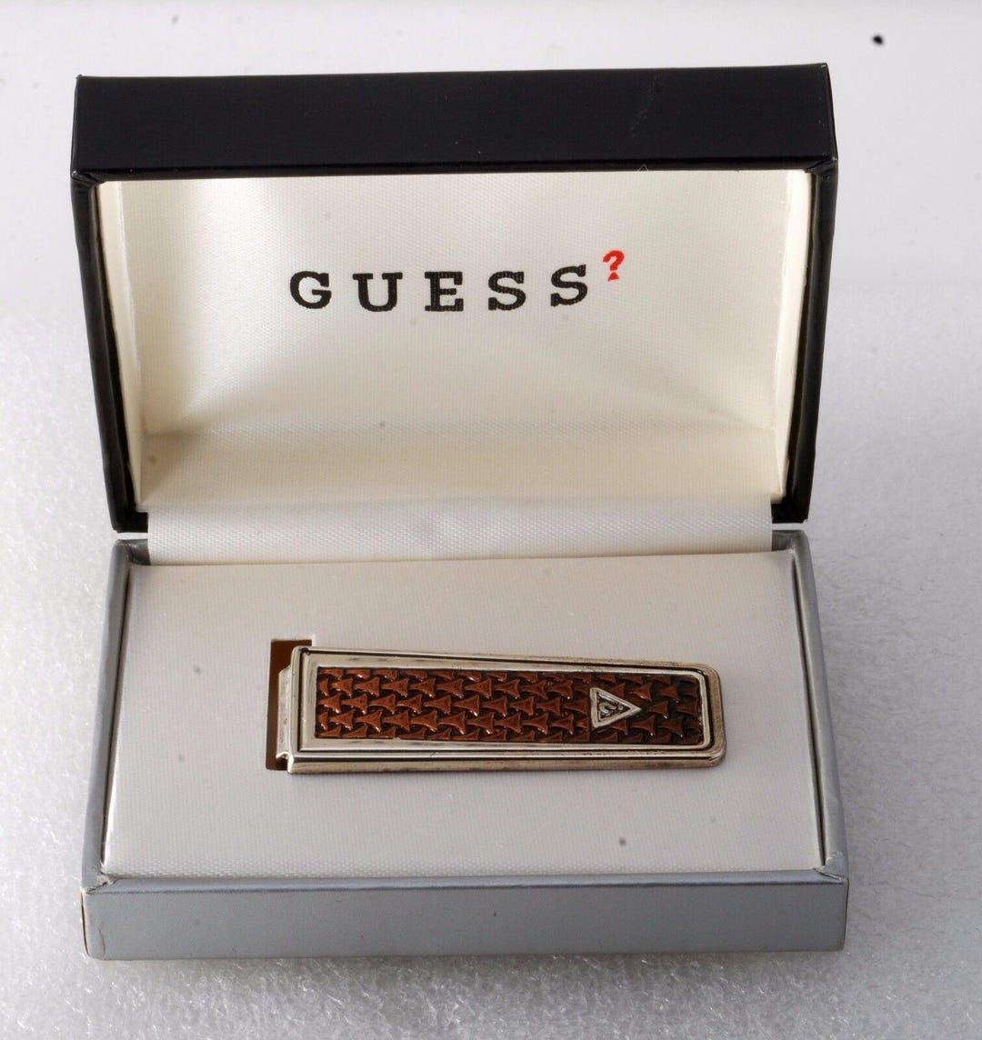 Guess Money Clip Copper & Silver Logo ? Designer NOS in Box - Etsy