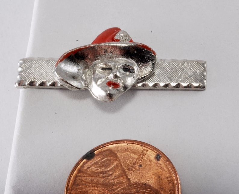 Vintage Fireman Fire Hat Fire Man Silver Tone & Red Enamel | Etsy