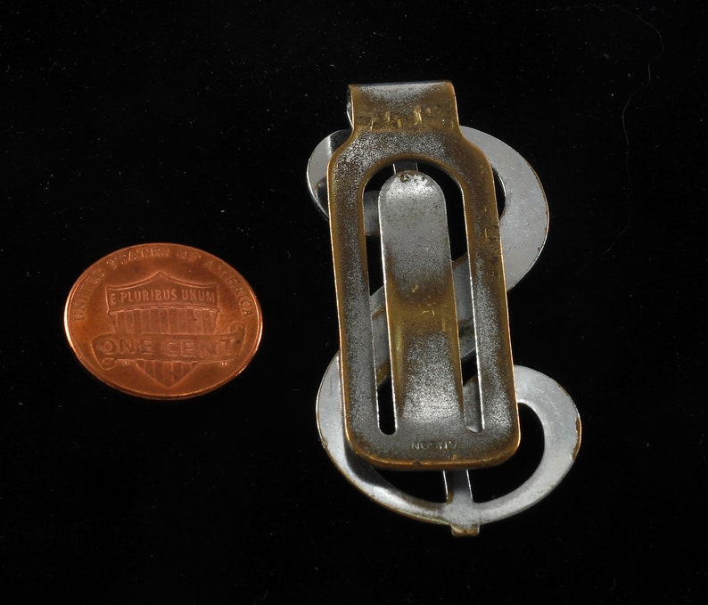 Vintage Anson Money Clip Dollar Sign Silver Plated Brass Signed Used - Etsy