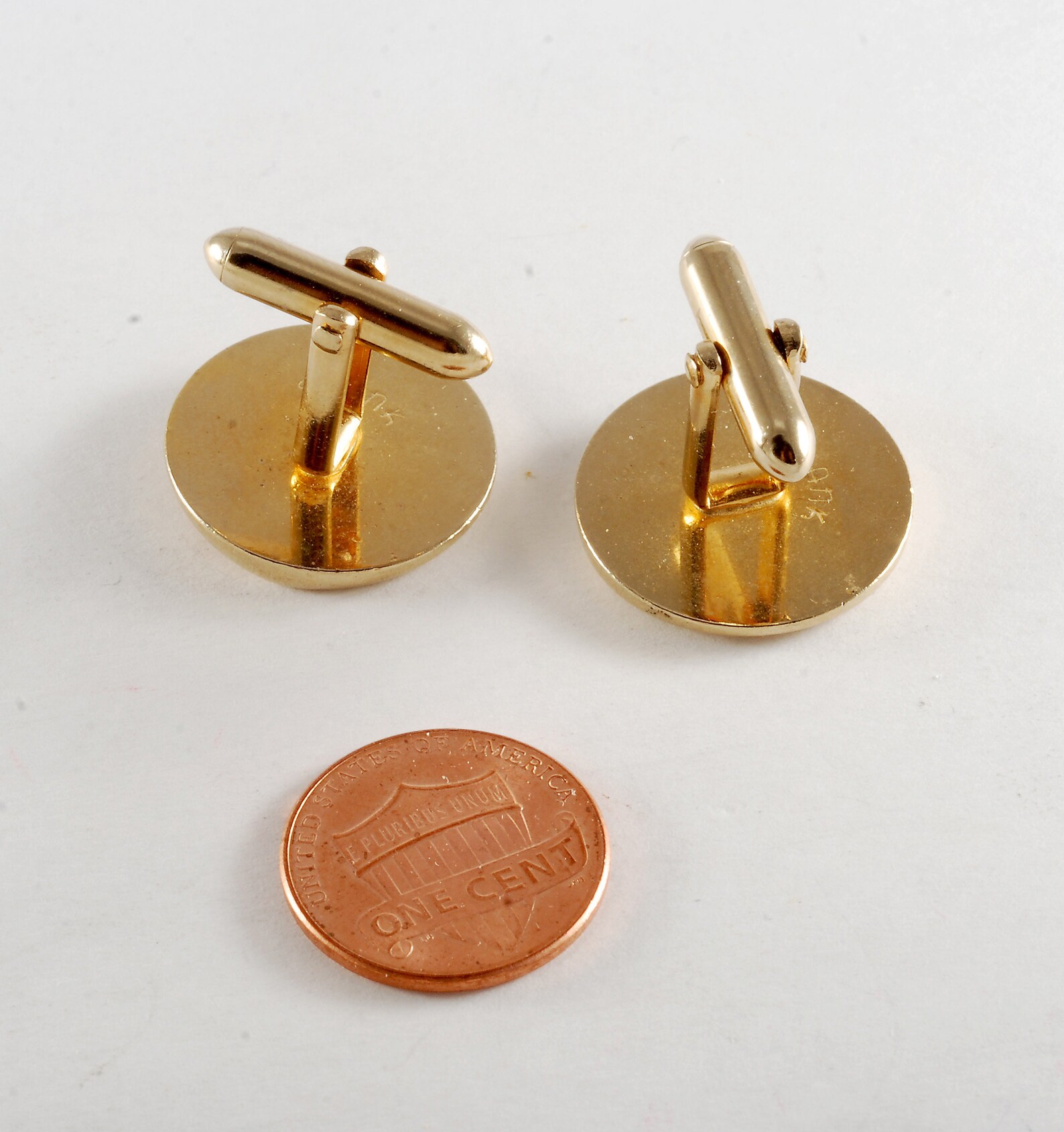 Vintage Cuff Links SWANK Gold Plated Round Etched Men's | Etsy