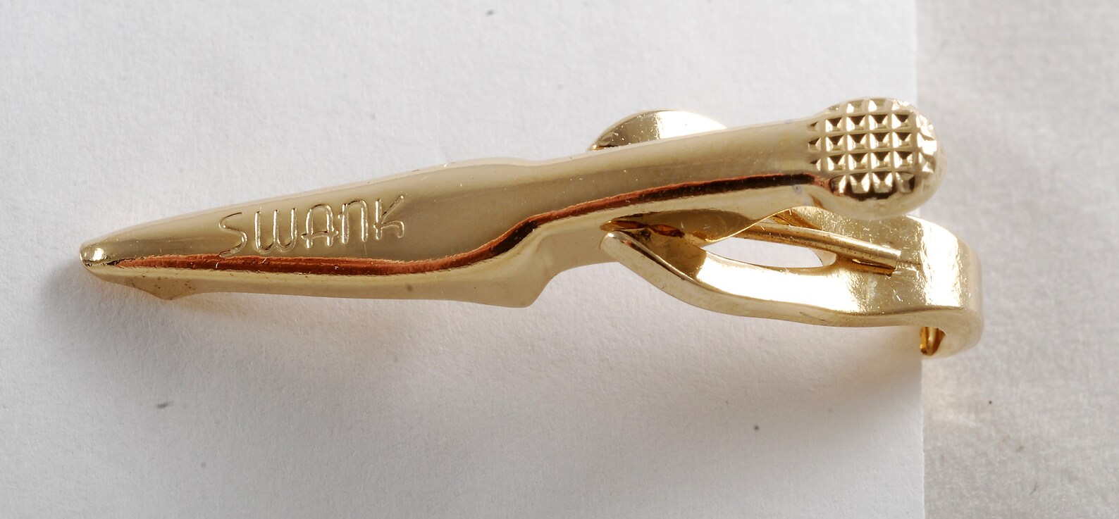 Vintage Swank SK Collection Thin Tie Bar Clip Collectible Gold - Etsy