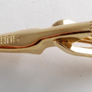 Vintage Swank SK Collection Thin Tie Bar Clip Collectible Gold Tone NOS ...